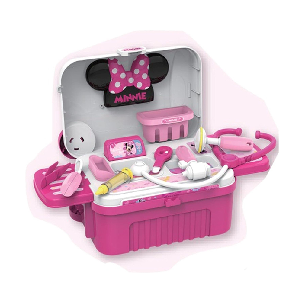 JAKKS PACIFIC MINNIE MOUSE 3-IN-1 DOCTOR SET TROLLEY CASE