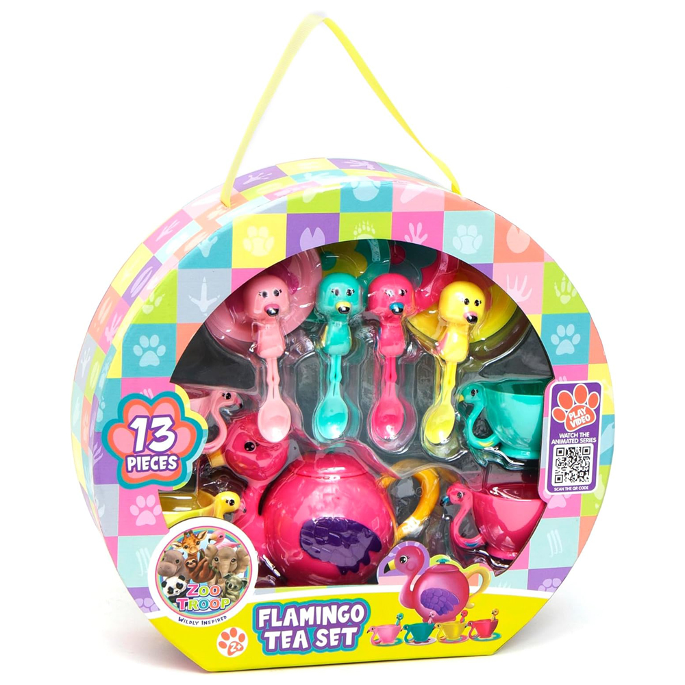 FLAMINGO TEA GIFT SET WITH LOTS OF ACCESSORIES, GIFT BOX