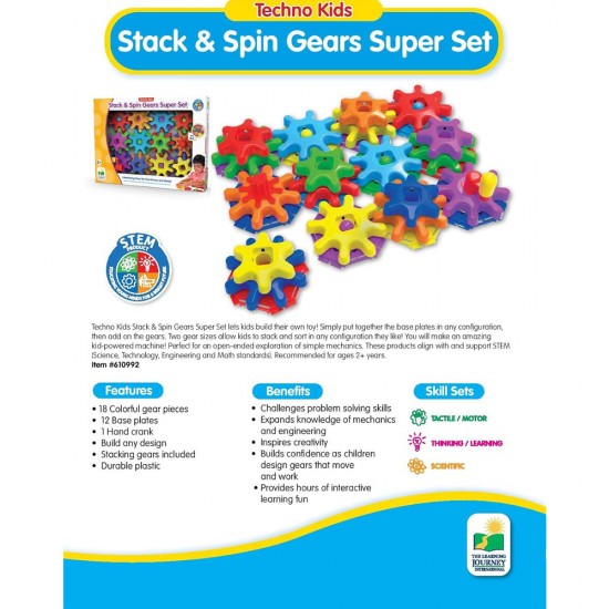 Techno Kids Stack & Spin Gears Super Set